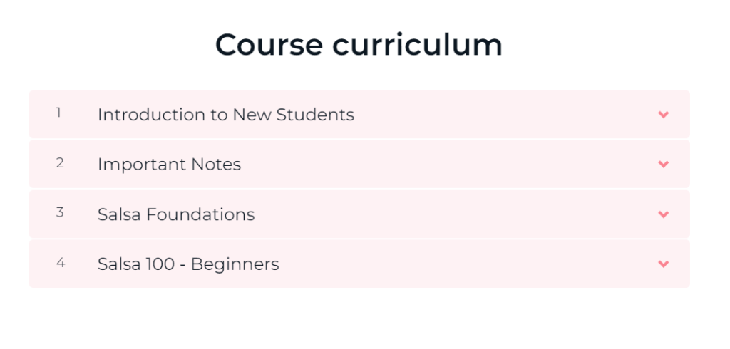 SALSA 100 CURRICULUM - Latin Junction